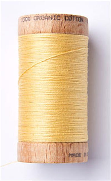 ORGANIC COTTON THREAD 100m ~ Yellow 4802 – AppleOak FibreWorks